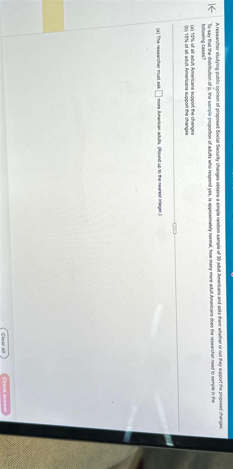 Solved To Say That The Distribution Of Hat P The Sample