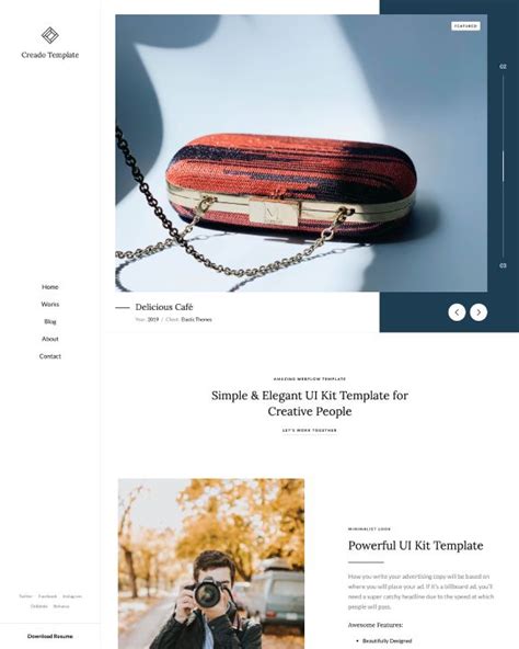 Freelancer UI Kit Webflow Template Creado FlowRadar