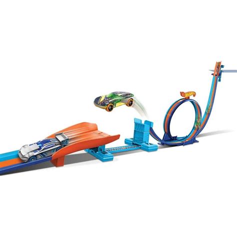 Hot Wheels Ultra Hots Downhill Loop Jump Trackset 1 Ct Shipt