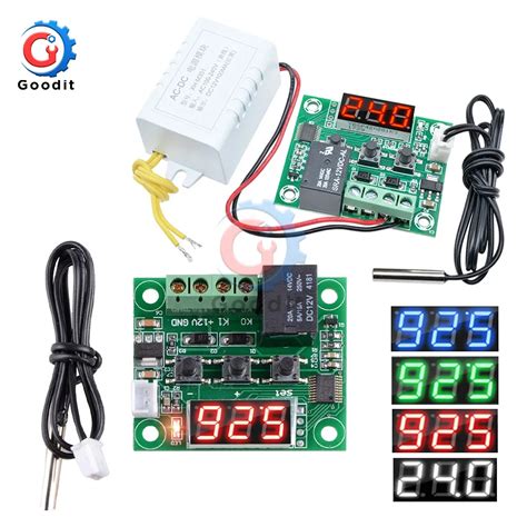 W1209wk W1209 Dc 12v Ac 110v 220v Digital Thermostat Temperature