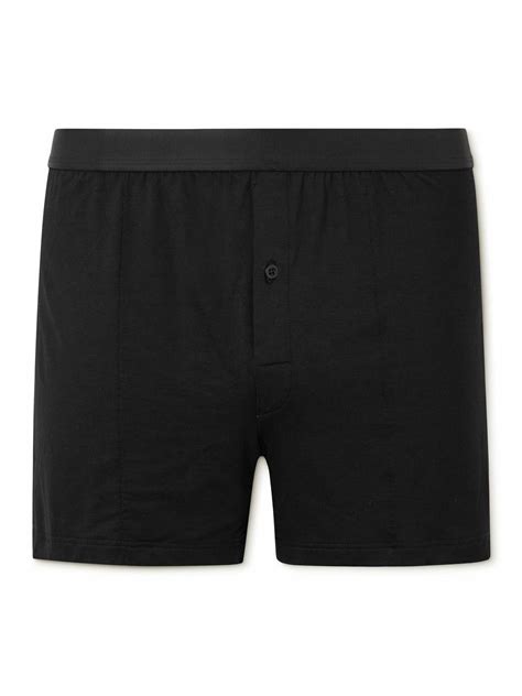Cdlp Stretch Tencel™ Lyocell Boxer Shorts Black Cdlp