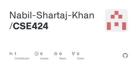 GitHub Nabil Shartaj Khan CSE