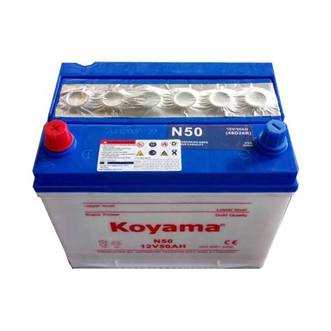Popular Yemen Model N50 Dry Charged Automotive Car Battery Start