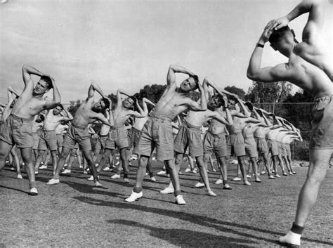 Soldiers Of The Australian Army Undertaking Physical Training Exercises