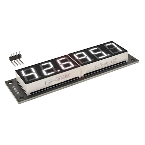 247geek TM1637 6 Digit 7 Segment White 0 56 LED Display Module