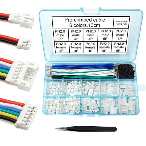 Ph 2 0 Steckverbinder Vorgecrimptes Kabel Set Kompatibel Mit Jst Ph 2 0 Mm Für Akku Jjrc H36