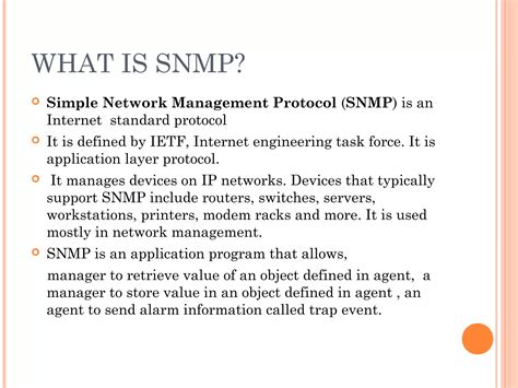 Snmp Ppt