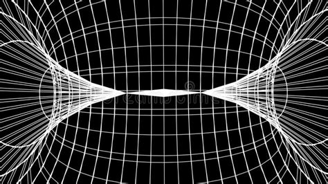 Wormhole Tunnel Abstract Drawing Polygonal Soft Moving Seamless Loop Motion Graphics Animation