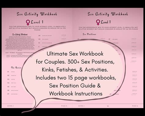 Sex Activity Workbook For Couples Kinky Valentines Day T 300 Sex