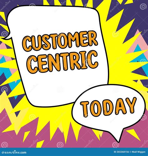 Writing Displaying Text Customer Centric Business Approach Process Of Looking After Customers