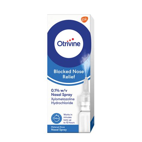 Buy Otrivine Adult Metered Dose Nasal Spray 10ml Chemist Direct