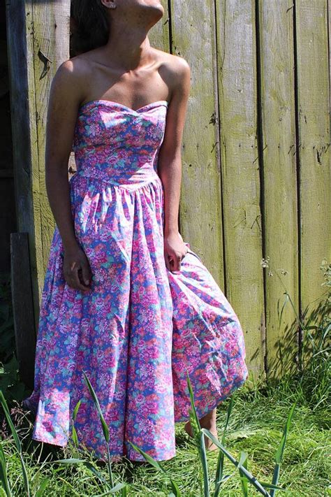Robe Vintage Laura Ashley Fleurie Bohème Chic Des Années 80