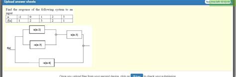 Solved Upload Answer Sheets Test Time Left 020350 Find