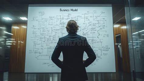 Strategic Blueprint Businessman Drafting Models Strategies For Success Illustrating A