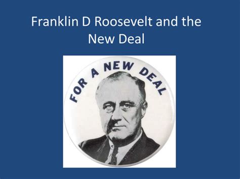The New Deal Teaching Resources