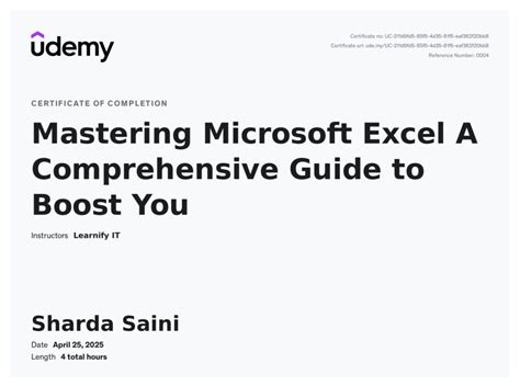 Course On Mastering Microsoft Excel A Comprehensive Guide To Boost You