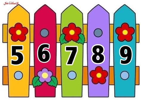 Flower Number Line Coloring Page