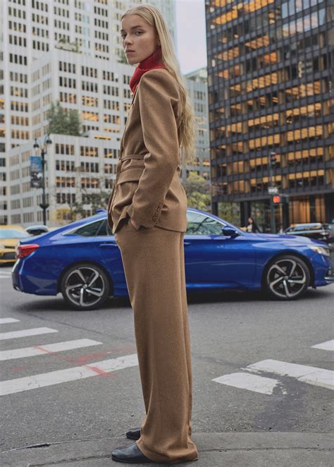 Wool Blend Suit Trousers Women Mango United Kingdom