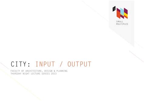 Cities Input Output Thursday Night Lectures Ppt