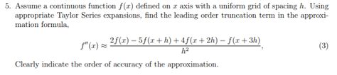 solved assume a continuous function f x defined on x axis