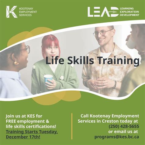 Kootenay Employment Services On Linkedin Lifeskills Freetraining
