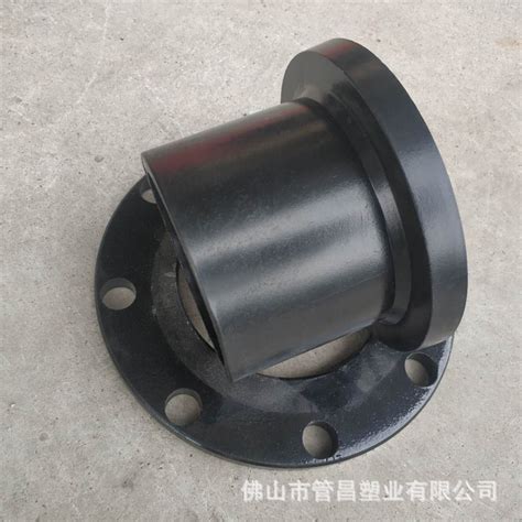 厂家批发63 400pe加长型 对接式给水管件法兰套 黑色热熔法兰身 阿里巴巴