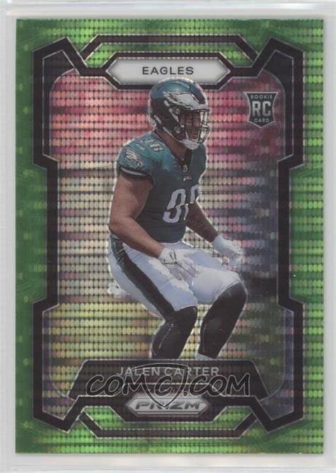 2023 Panini Prizm Base Neon Green Pulsar Prizm 381 Rookies