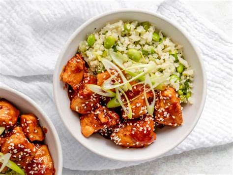 Sticky Soy Garlic Chicken With Cauliflower Rice The Real Food Geek