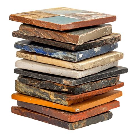 PNG Stack Of Tiles Against Transparent Background Stock Illustration Illustration Of Paper