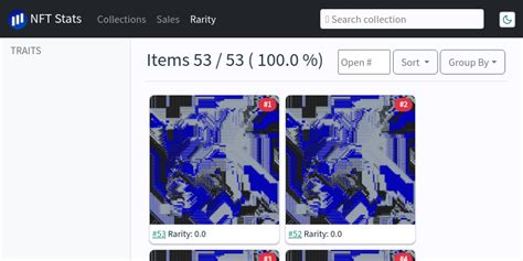 Broken Algorithms Rarity Explorer Nft Stats
