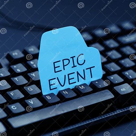 Conceptual Caption Epic Event Word Written On Pertaining To A Long