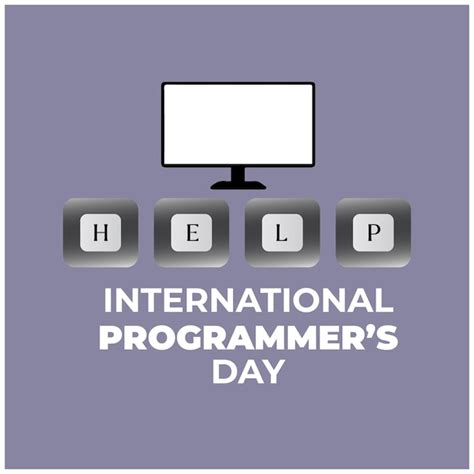 Premium Vector Banner Template With Developer Design For International Programmers Day
