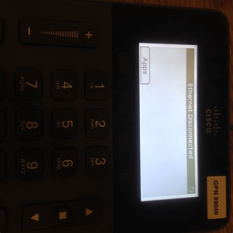 IP Phone Ethernet Disconnected Cisco Community