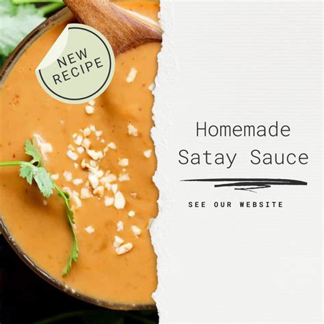 Easy Satay Sauce Recipe Without Coconut Milk At Tai James Blog