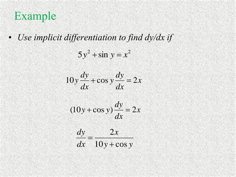 Solution Implicit Functions And Differentiation In Engineering