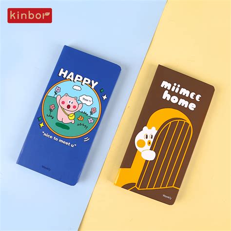 Kinbor嗨皮mimo2024自填周计划weeks手帐本高颜值女生可爱日记本小本子笔记本子精致手账本日程本虎窝淘
