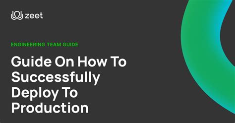 Complete Guide On How To Successfully Deploy To Production Zeet Co