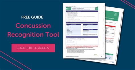 Concussion Guidelines For Community Sport