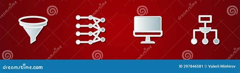 Set Funnel Or Filter Neural Network Computer Monitor And Algorithm