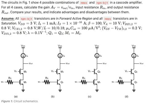 Solved The Circuits In Fig Show Possible Combinations Chegg Com