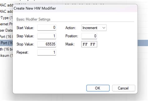 10 Protocol Segment Profile Panel — Xena2544 User Manual