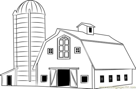 Rich Barn Printable Coloring Pages Coloring Pages