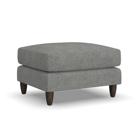Flexsteel Thomas 5350 08 F Mid Century Modern Chair Ottoman With Wooden
