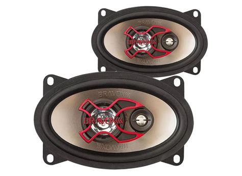 Bravox Par Alto Falante Triaxial B3x46x 4x6 80w Rms 4 Polegadas O
