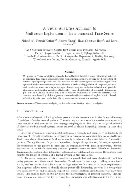 pdf a visual analytics approach to multiscale exploration of