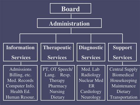 Hospital Organizational Structure Chart