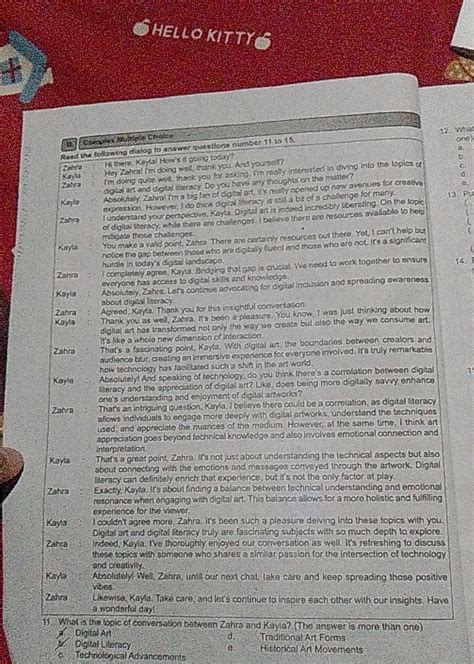 Rend The Follawing Dialog To Answer Questions StudyX
