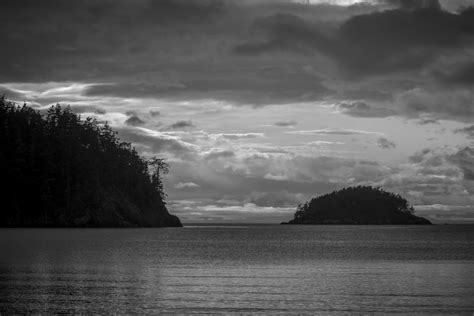 Cloudy Winter Day On Bowman Bay Deception Pass State Park Washington