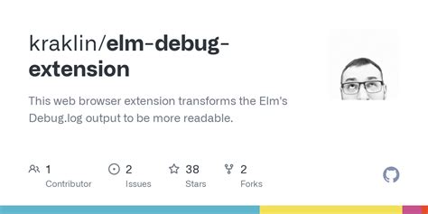 GitHub Kraklin Elm Debug Extension This Web Browser Extension Transforms The Elm S Debug Log