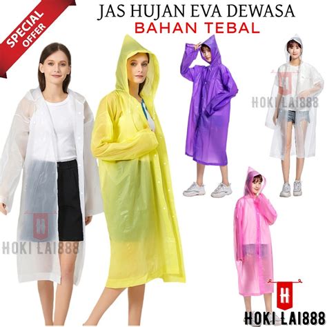 Jual Hkl Jas Hujan Dewasa Terusan Eva Raincoat Mantel Hujan Terusan